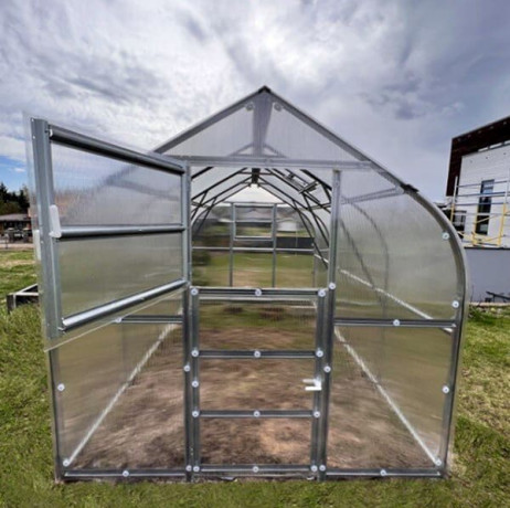 Serre en polycarbonate 2,50 m de largeur - 4 m à 12 m de surface